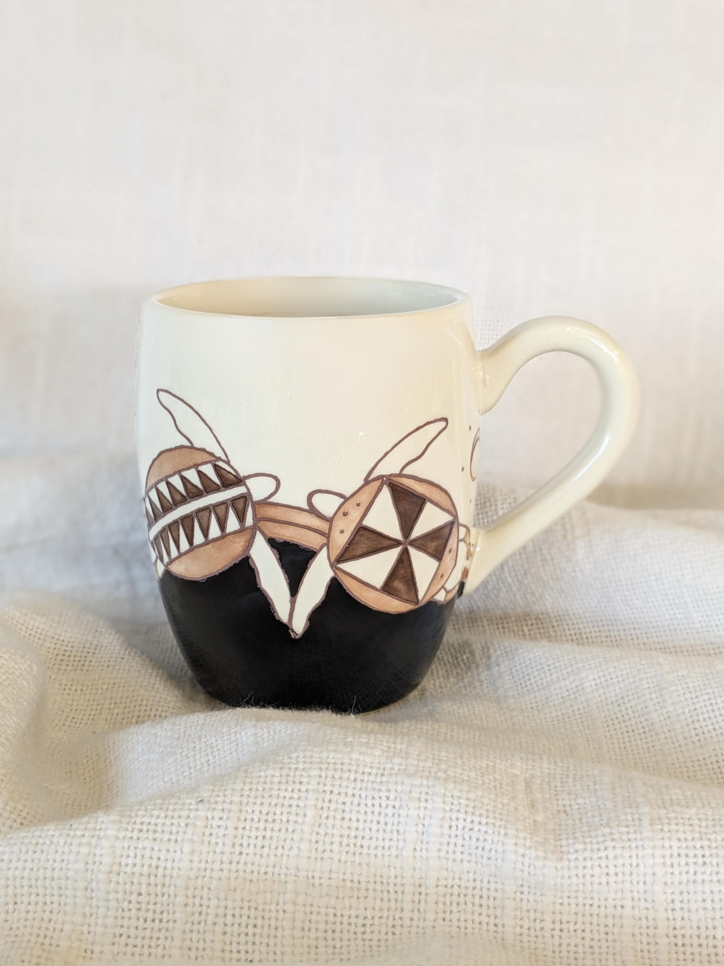 Barrel Mug Tapa Honu – Banana Patch Studio