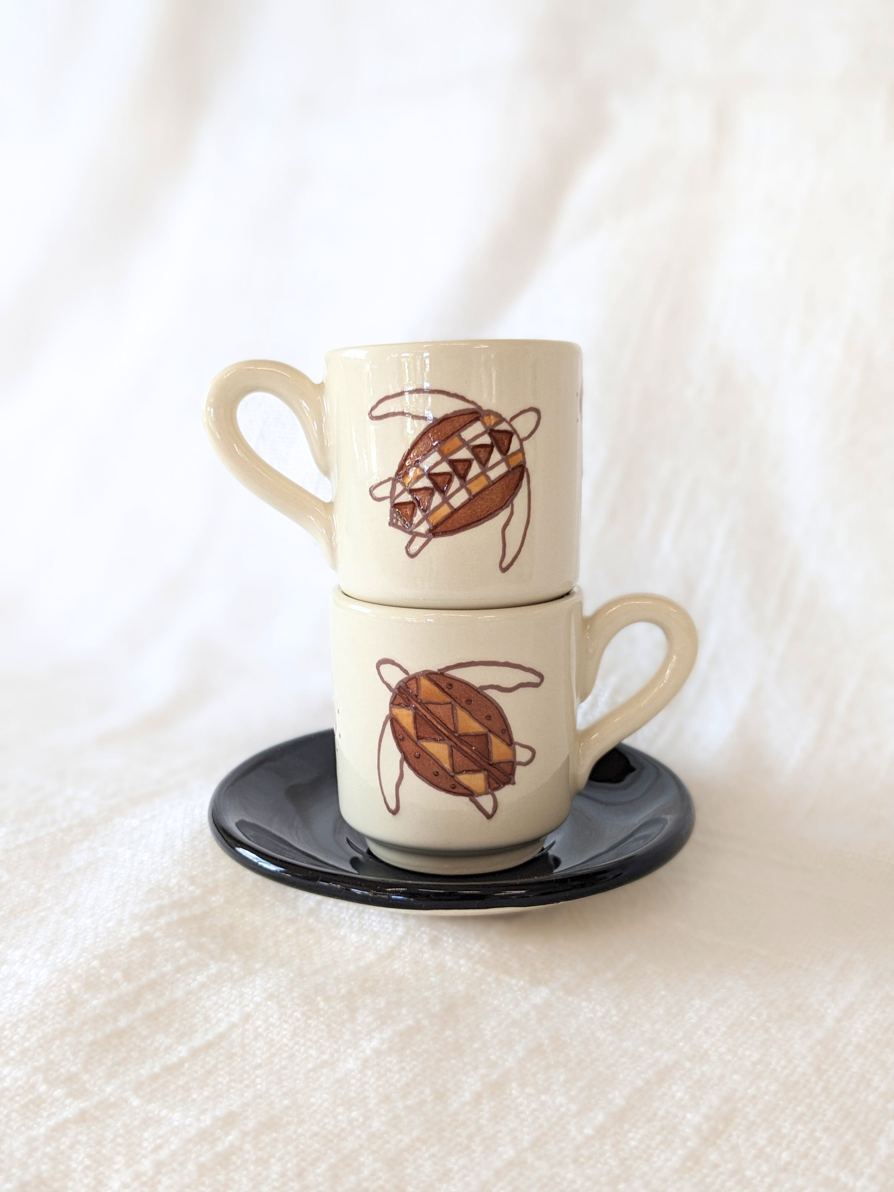 Espresso Cup with Saucer Tapa Honu – Banana Patch Studio
