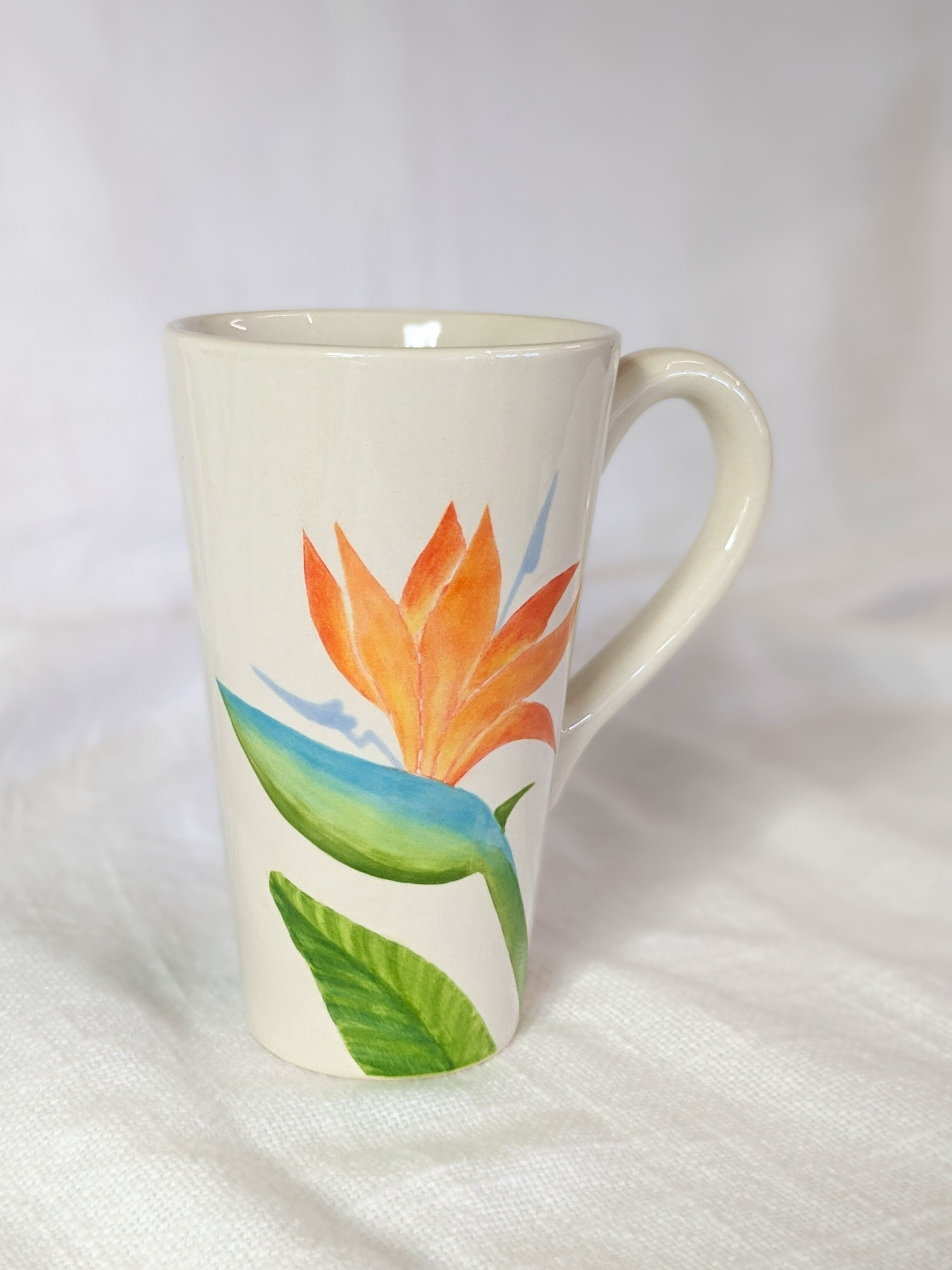 Tall Flare Mug Tropical Flower – Banana Patch Studio