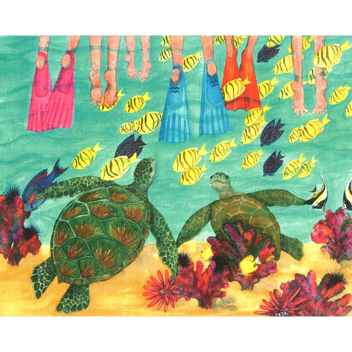 Turtles at Poipu Beach – Banana Patch Studio